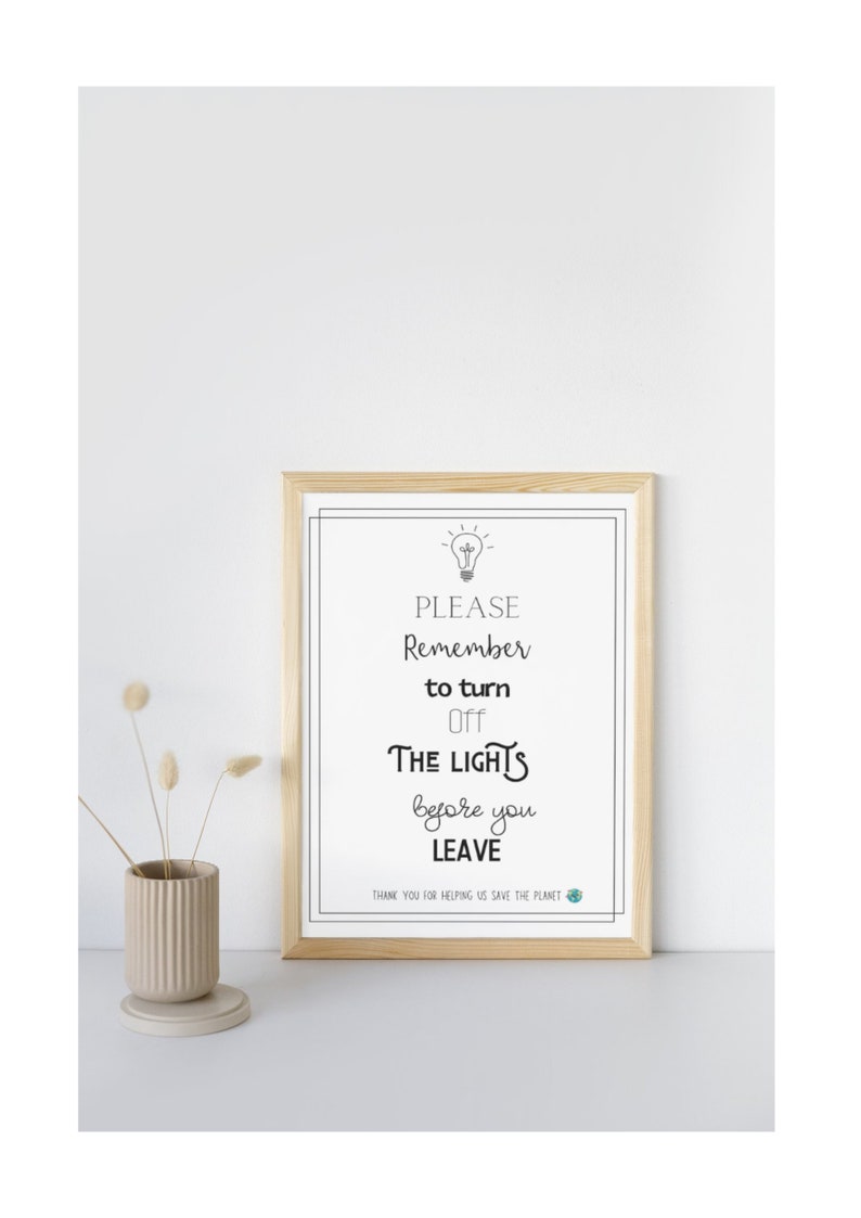 Please Turn off the Lights Poster A4 Pdf Format. Digital Download Only ...