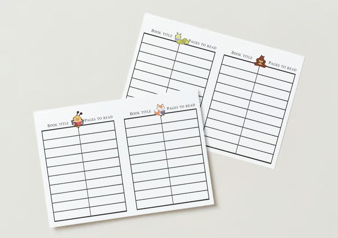 My Reading Record Book. Reading Journal. Digital Download. Pdf Format ...