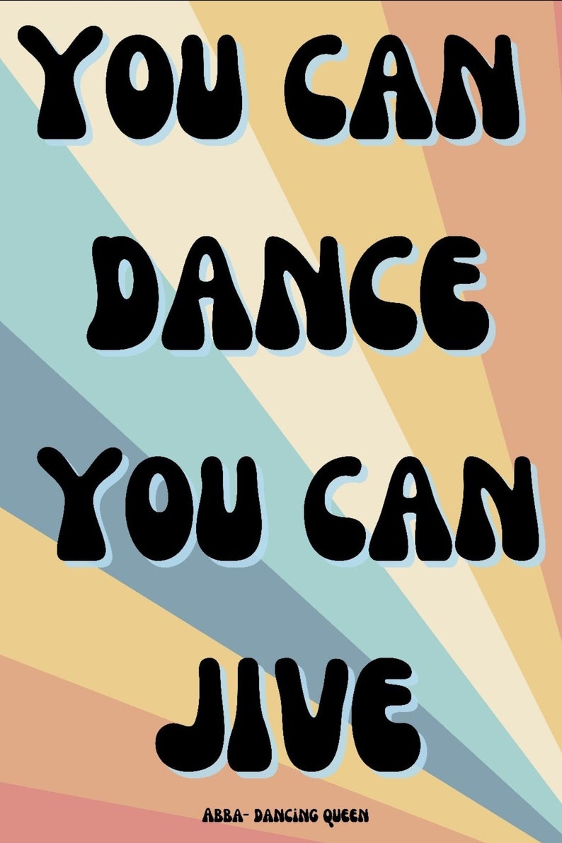 ABBA Poster - Dancing Queen - Etsy