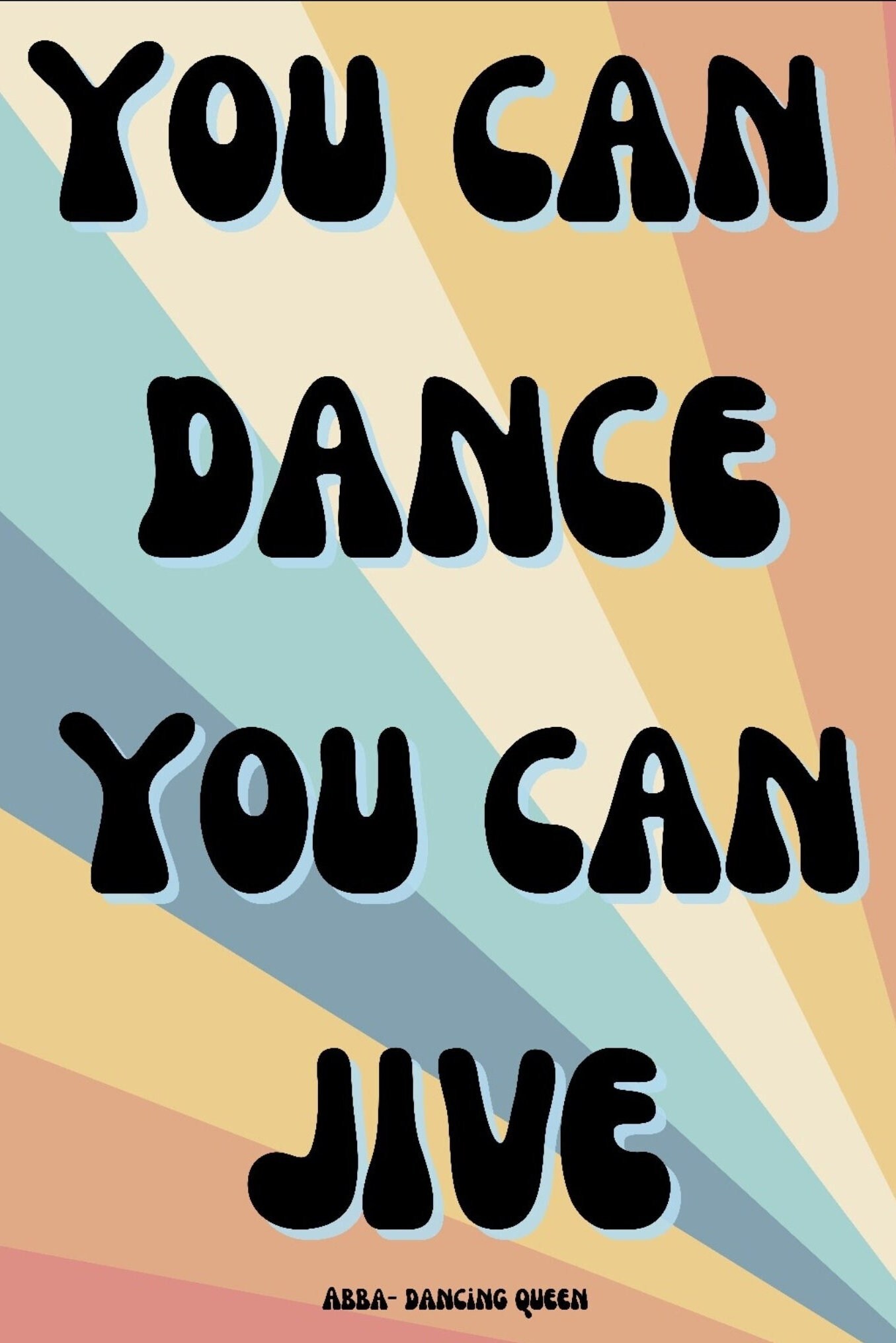 ABBA Poster - Dancing Queen - Etsy