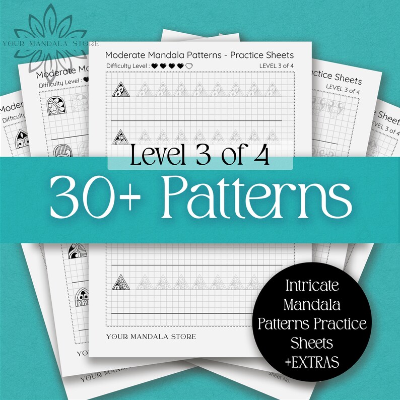 Detailed Mandala Pattern for Tracing Mandala Template for Mindful ...