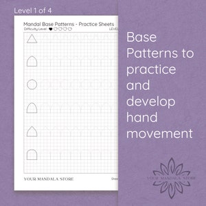 Mandala Pattern Sheet for Practice Mindful Mandala Practice for ...