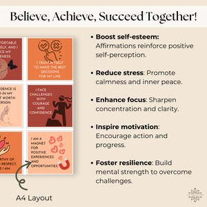 Confidence Affirmation Card Printable Mindfulness Card for Confidence ...