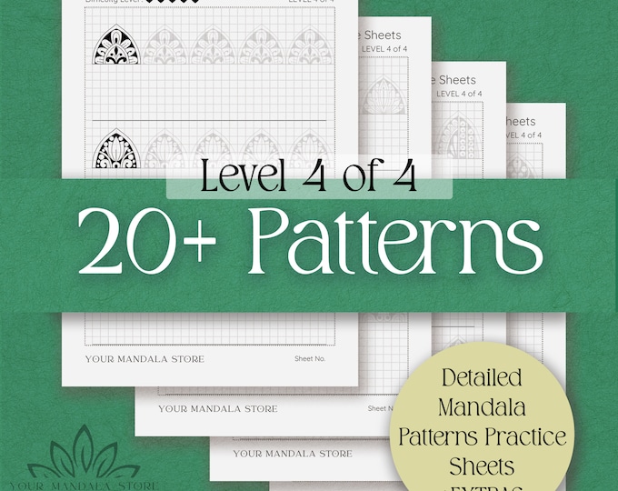 Mandala Pattern Sheets- 172 Patterns for Beginners and Artists Mandala ...