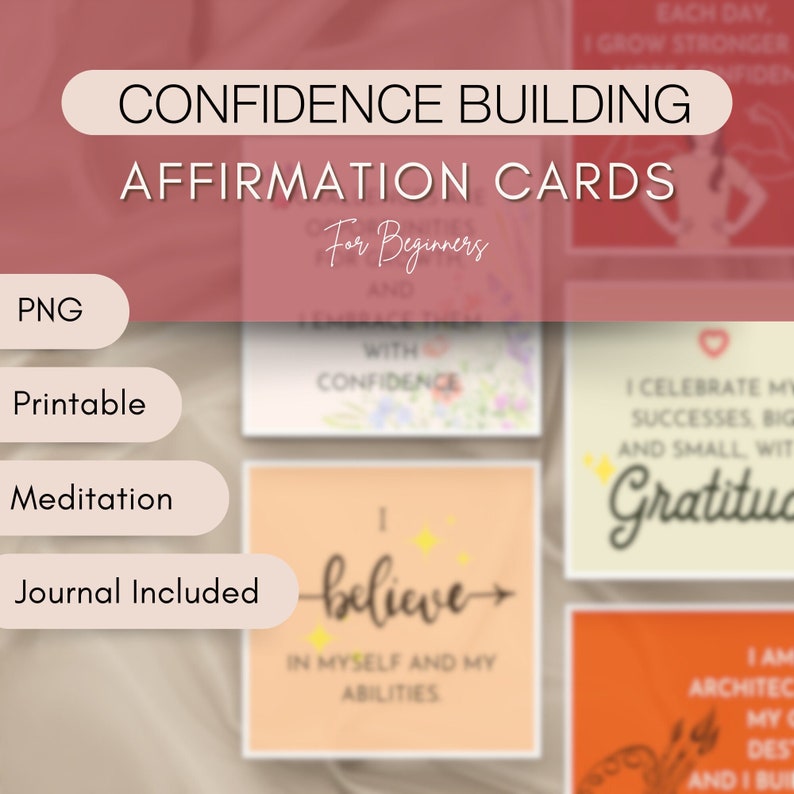Confidence Affirmation Card Printable Mindfulness Card for Confidence ...