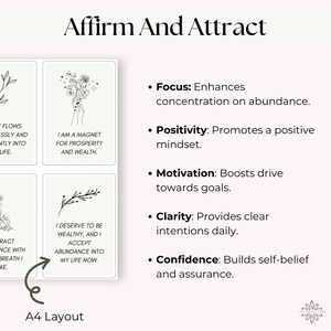 Money Abundance Affirmation Card for Financial Growth Affirmation for ...