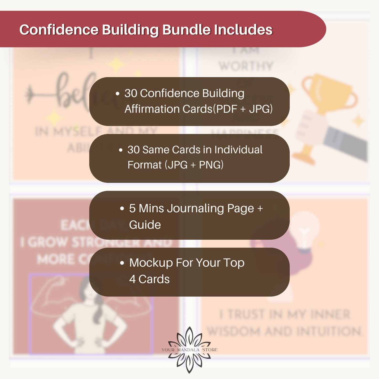 Confidence Affirmation Card Printable Mindfulness Card for Confidence ...