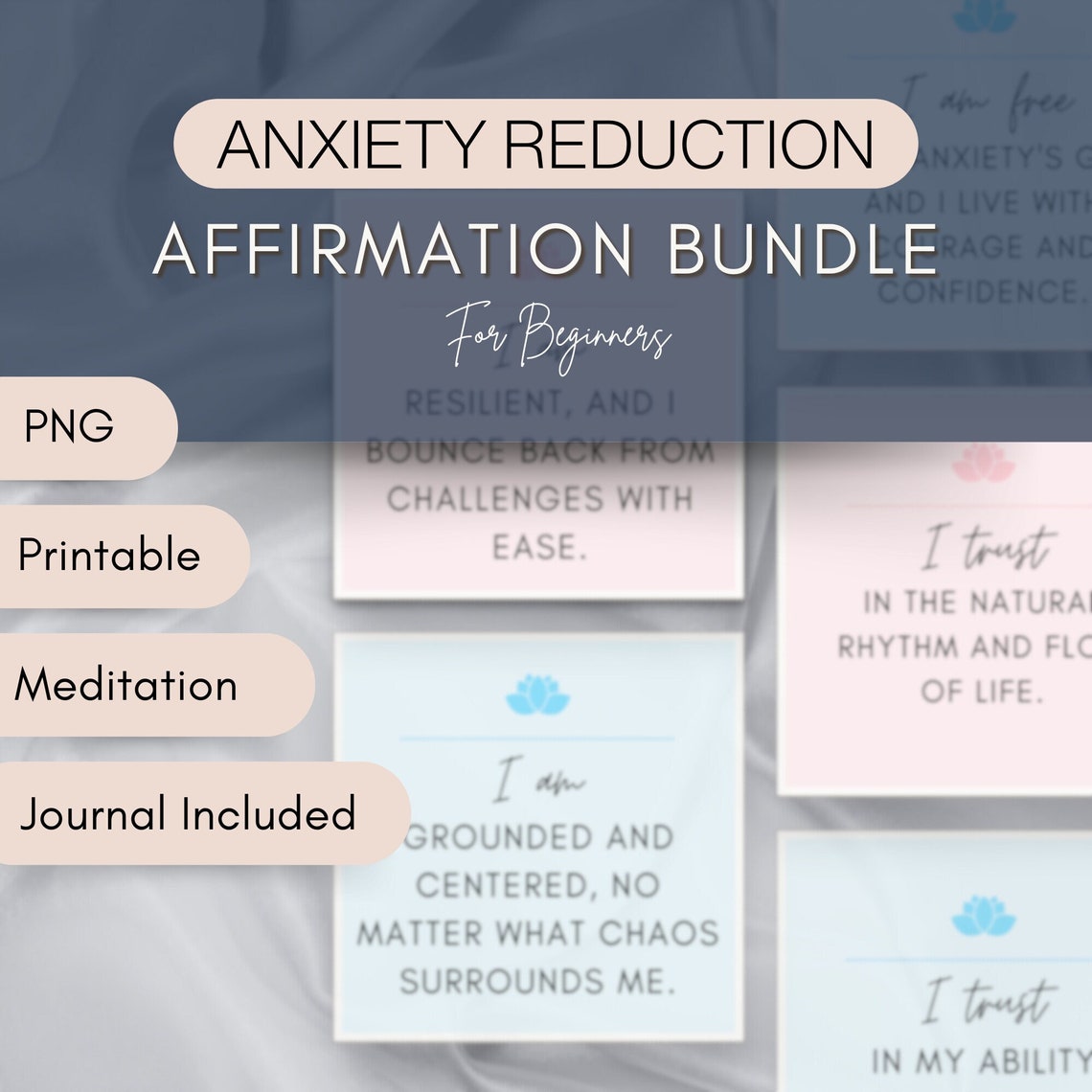 Anxiety Affirmation Card Printable for Mental Health Affirmation Card ...