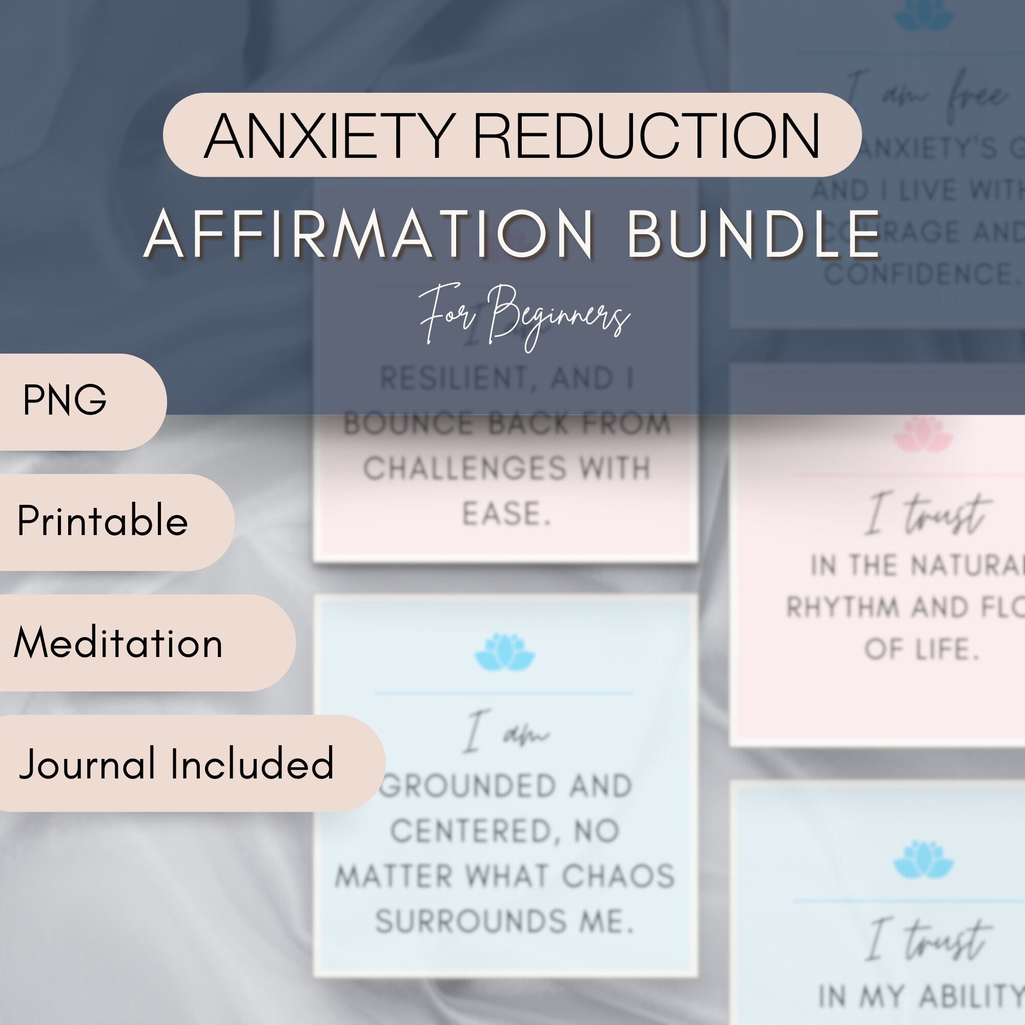Anxiety Affirmation Card Printable for Mental Health Affirmation Card ...