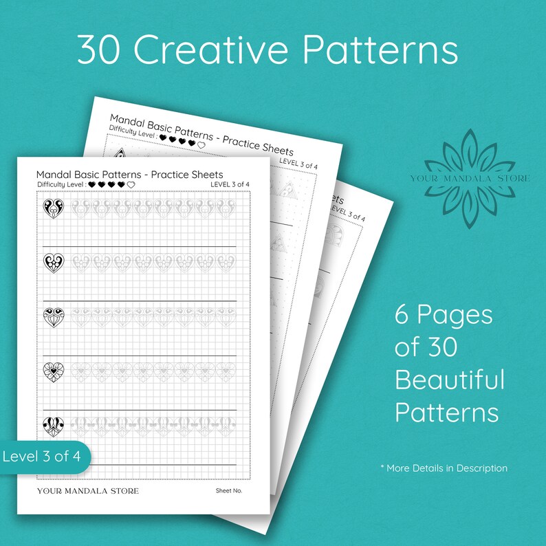 Detailed Mandala Pattern for Tracing Mandala Template for Mindful ...
