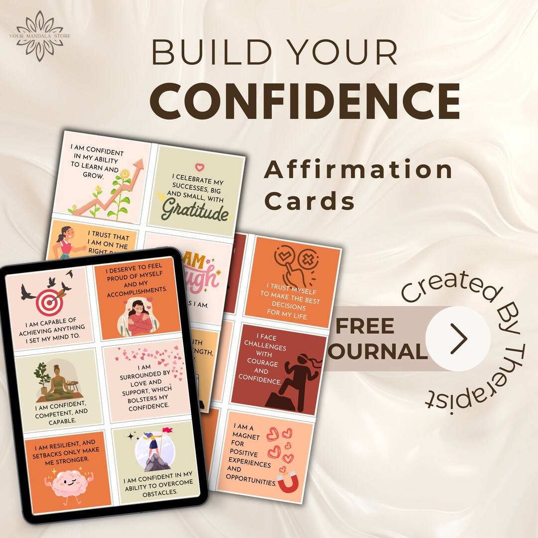 Confidence Affirmation Card Printable Mindfulness Card for Confidence ...