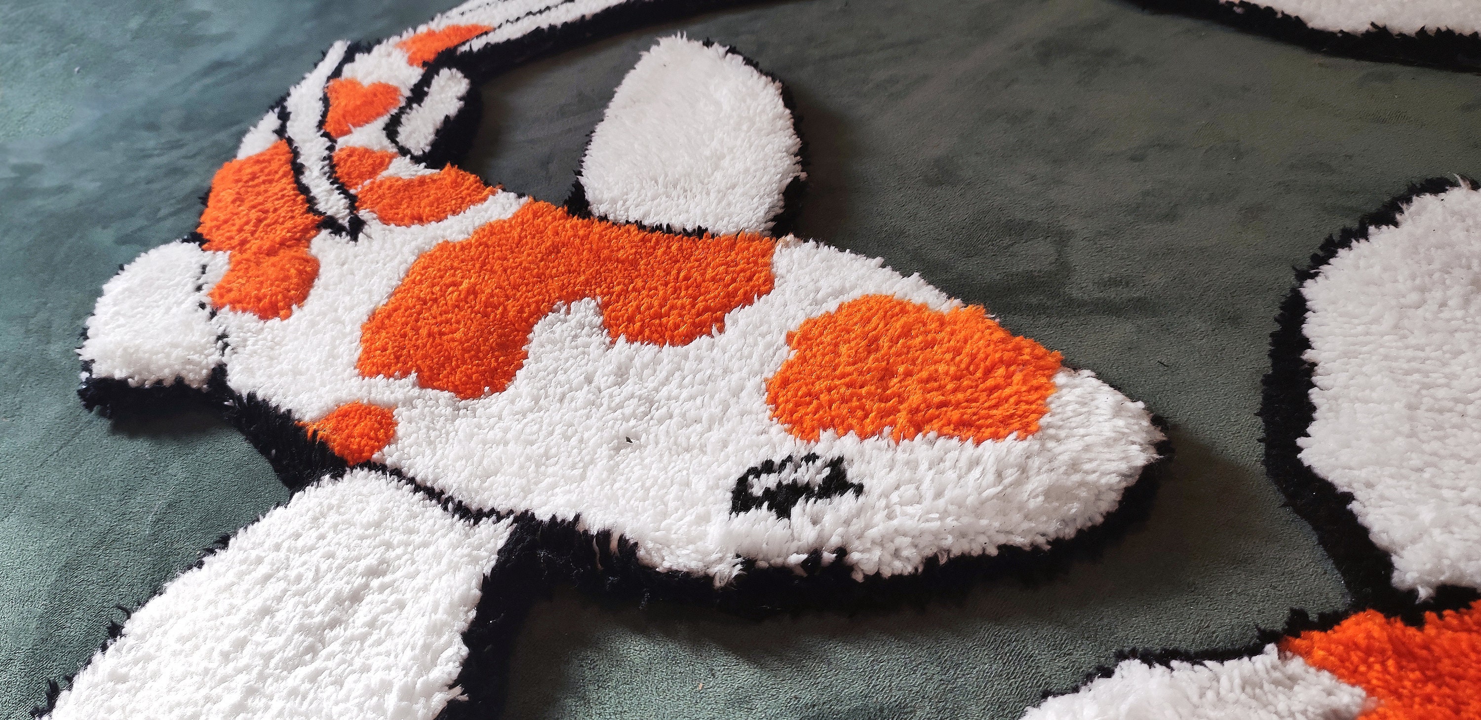 Koi Fish BUNDLE Handmade Rug 2 Rugs - Etsy