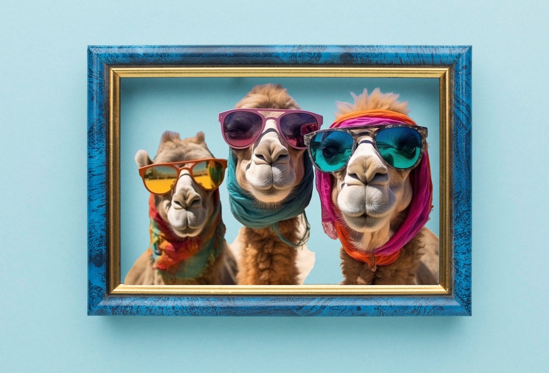 Camel Funny Printable Download Joyful Camels Having Fun, High Quality 1 ...