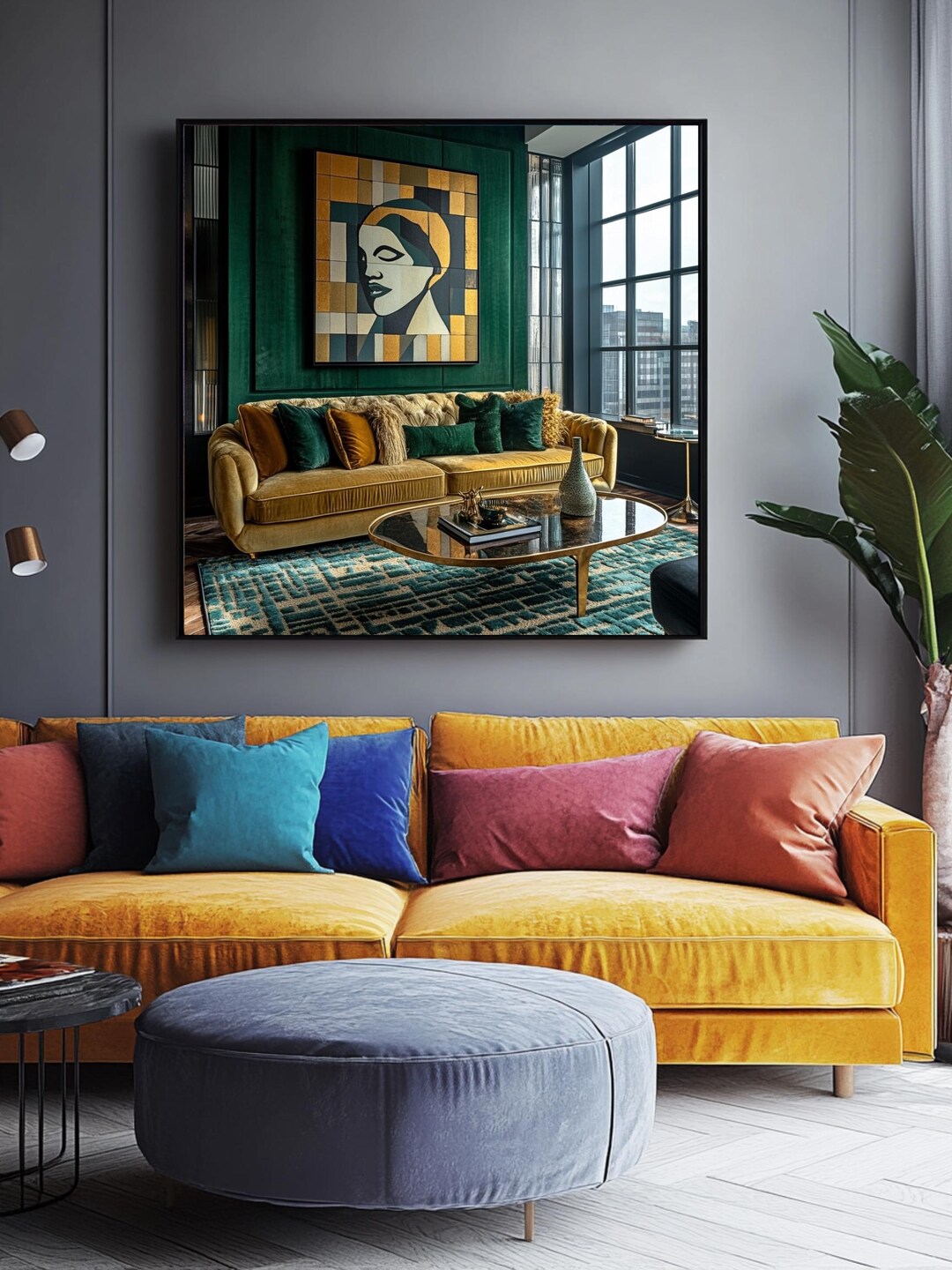 Textured Watercolor Matte Posters Elegant Wall Art for Living Room ...