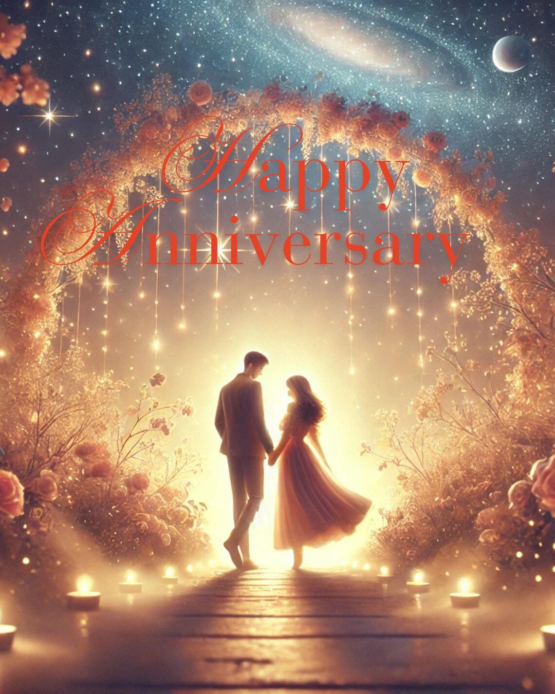 Digital Anniversary Cards With Customizable Designs, Printable Happy ...