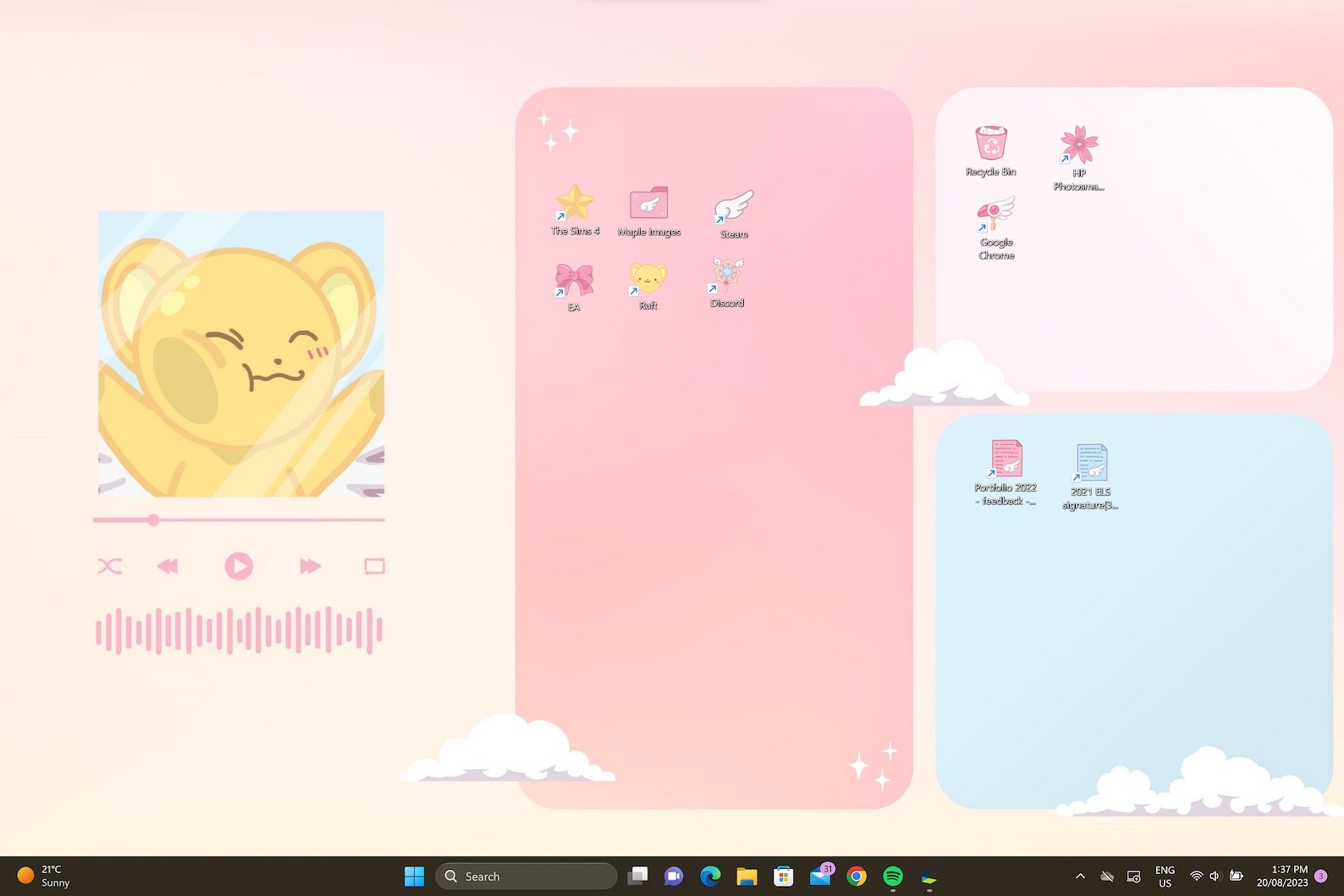 Magical Girl Theme Desktop Icons for Mac and Window | Anime Deskop ...