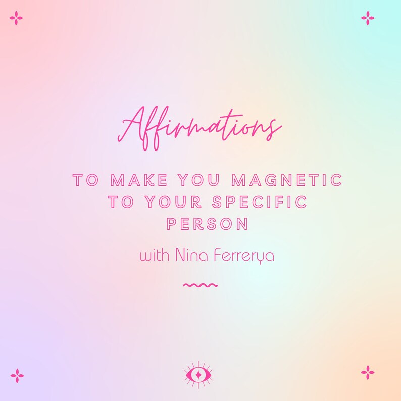 Magnetic Affirmations to Manifest Your Specific Person - Etsy