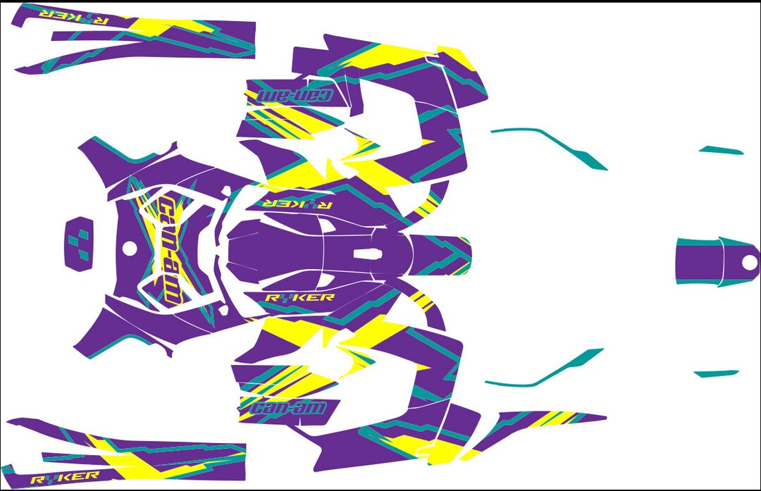 Can Am Ryker Wrap Design 600, 900 Digital Download File AI - Etsy