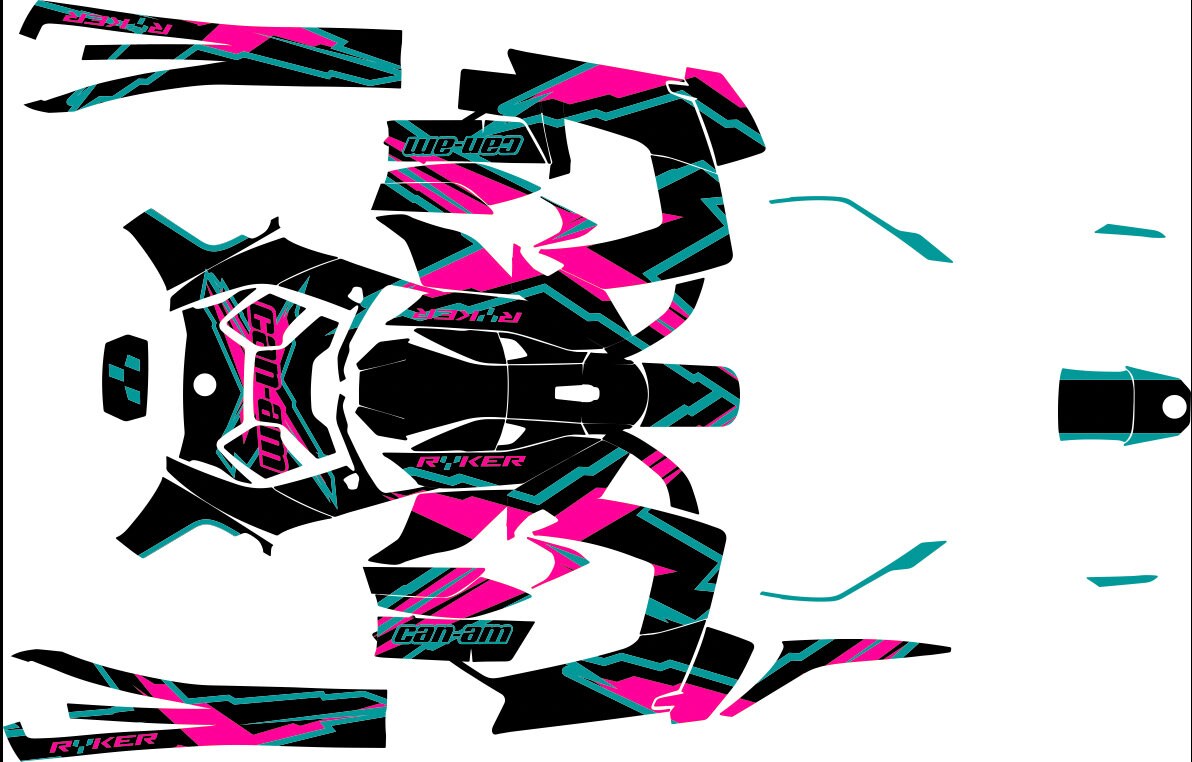 Can Am Ryker Wrap Design (600, 900) Digital Download File (AI) - Etsy