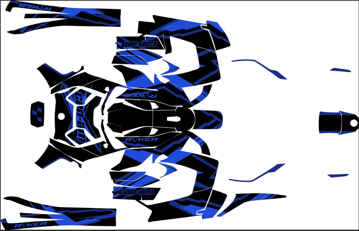 Can Am Ryker Wrap Design (600, 900) Digital Download File (AI) - Etsy