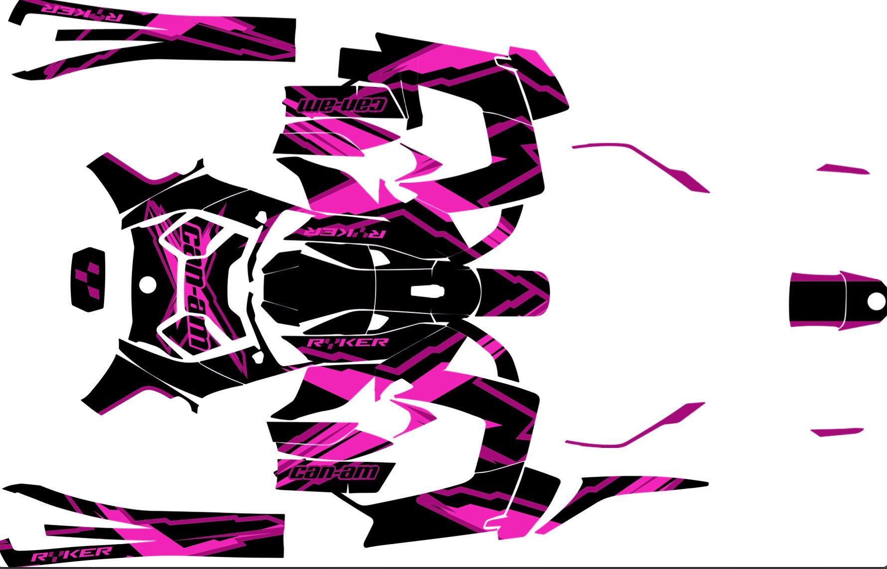 Can Am Ryker (600, 900) Wrap Design Digital Download File (AI) - Etsy