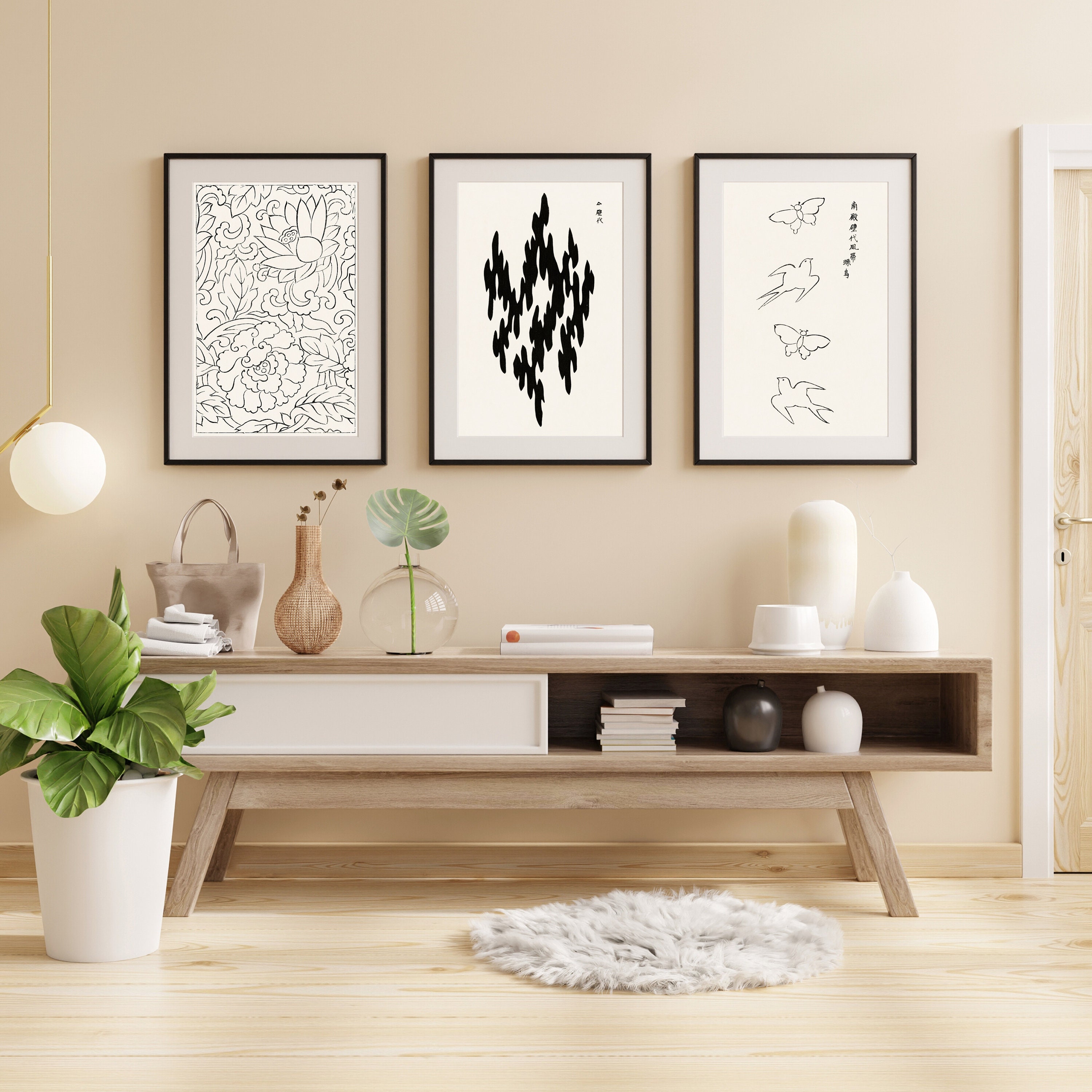 5 Vintage Japanese Printables, Vintage Japanese Woodblock Prints ...