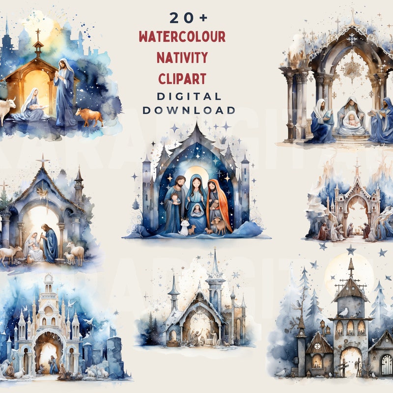 Nativity Clip Art - Etsy