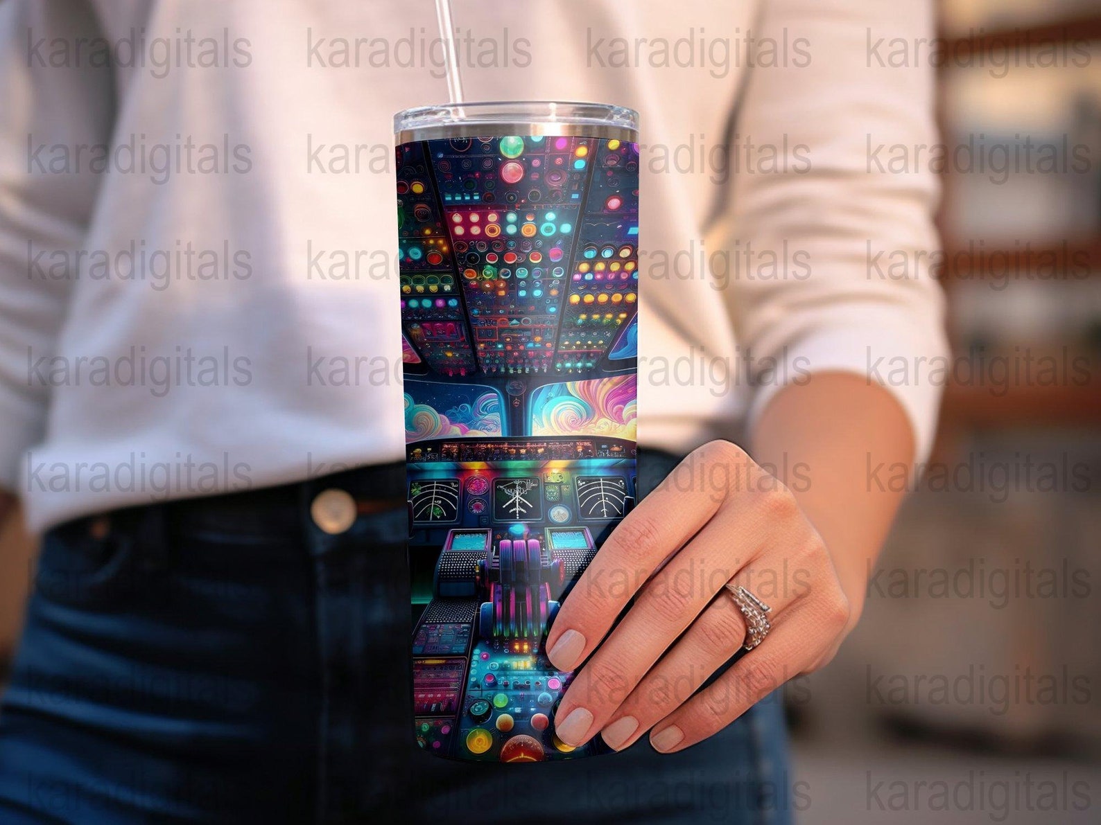 Aviation Pilot-airplane Cockpit-flying-tumbler Wrap PNG Designs ...