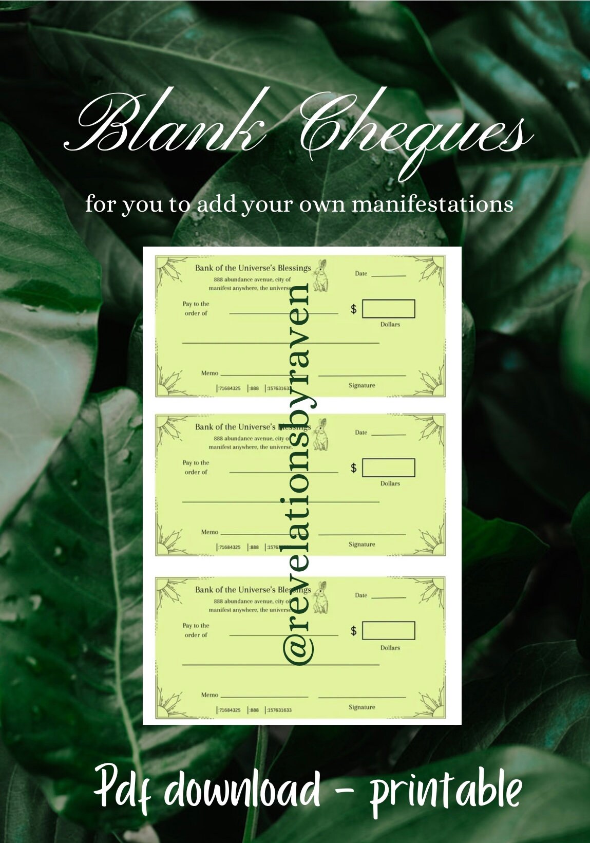 Manifestation Cheque Vision Board Pounds Design - Etsy