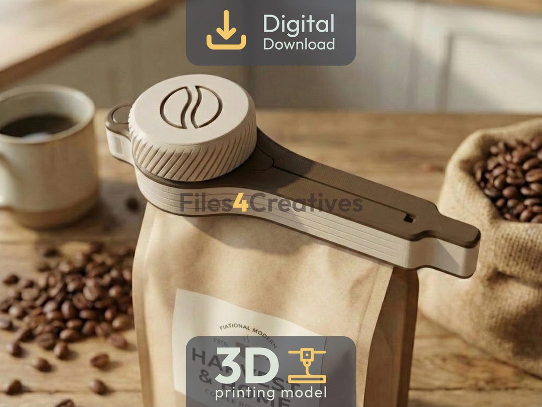 Airtight Food Closure Clip With Screw Cap, Coffee & Snack Packaging ...