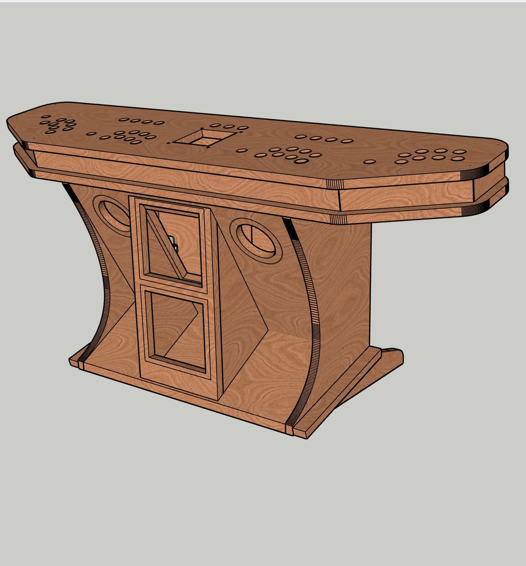 Sofa Arcade 4 Players With Trackball, CNC Milling, DXF Plans for 18 Mm ...