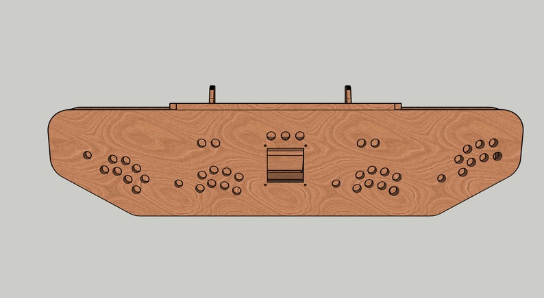 Stand Arcade 4 Players With Trackball, CNC Milling, DXF Plans for 18 Mm ...