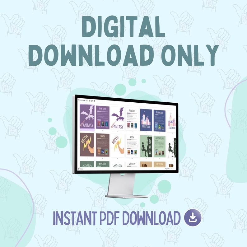 Set of 20 Literary Genre Flashcards for English Classrooms and School ...