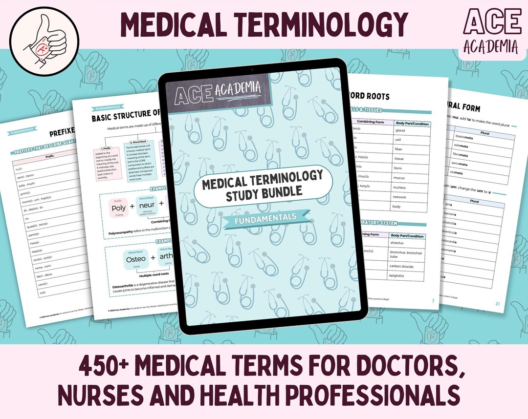 Medical Terminology Prefixes, Word Roots, Suffixes and Plural Forms ...
