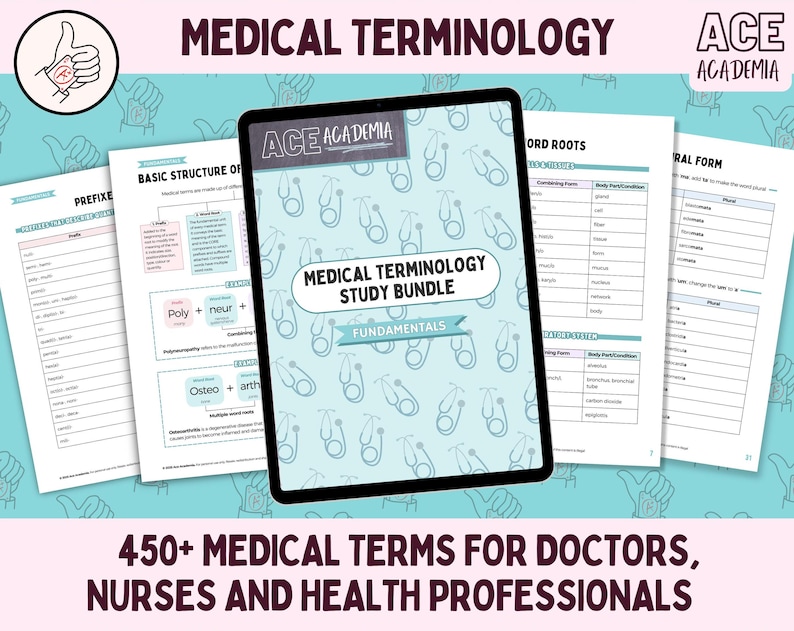 Medical Terminology Prefixes, Word Roots, Suffixes and Plural Forms ...