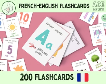 French Colors Flashcards for Kids | Educational Digital Download ...