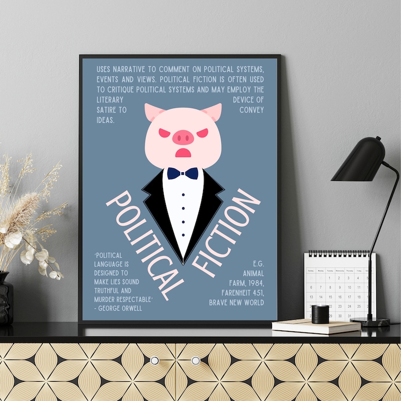 Set of 20 Literary Genre Posters for English Classrooms and School ...