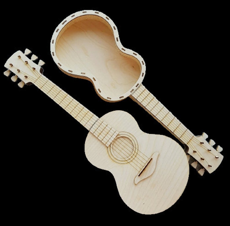 Guitar DXF/CDR File Laser Cutting Musical Instrument - Etsy