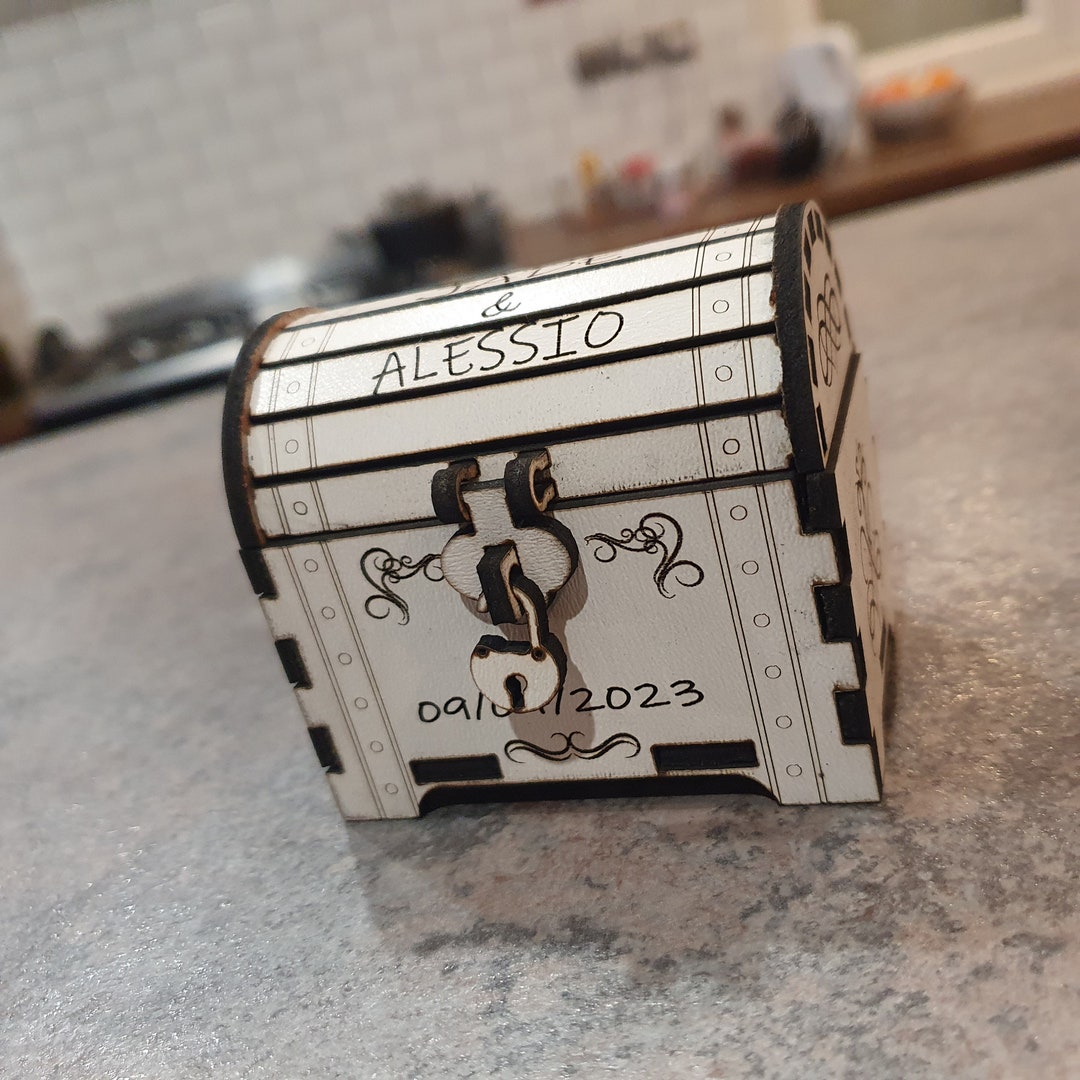 Personalized Chest for Wedding Baptism Birthday Etc... - Etsy