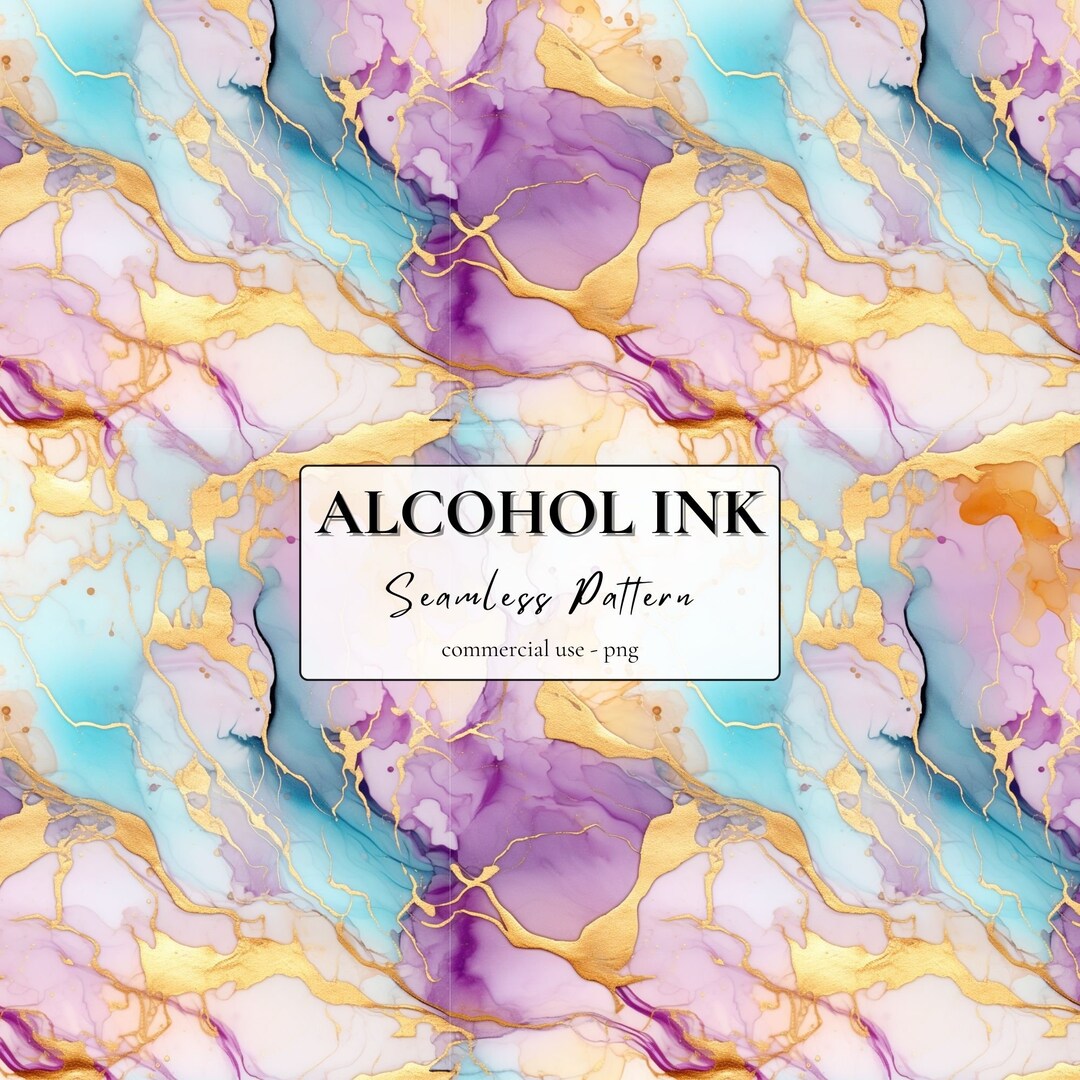 Alcohol Ink Seamless Pattern: Abstract Art, Commercial Use (PNG) - Etsy