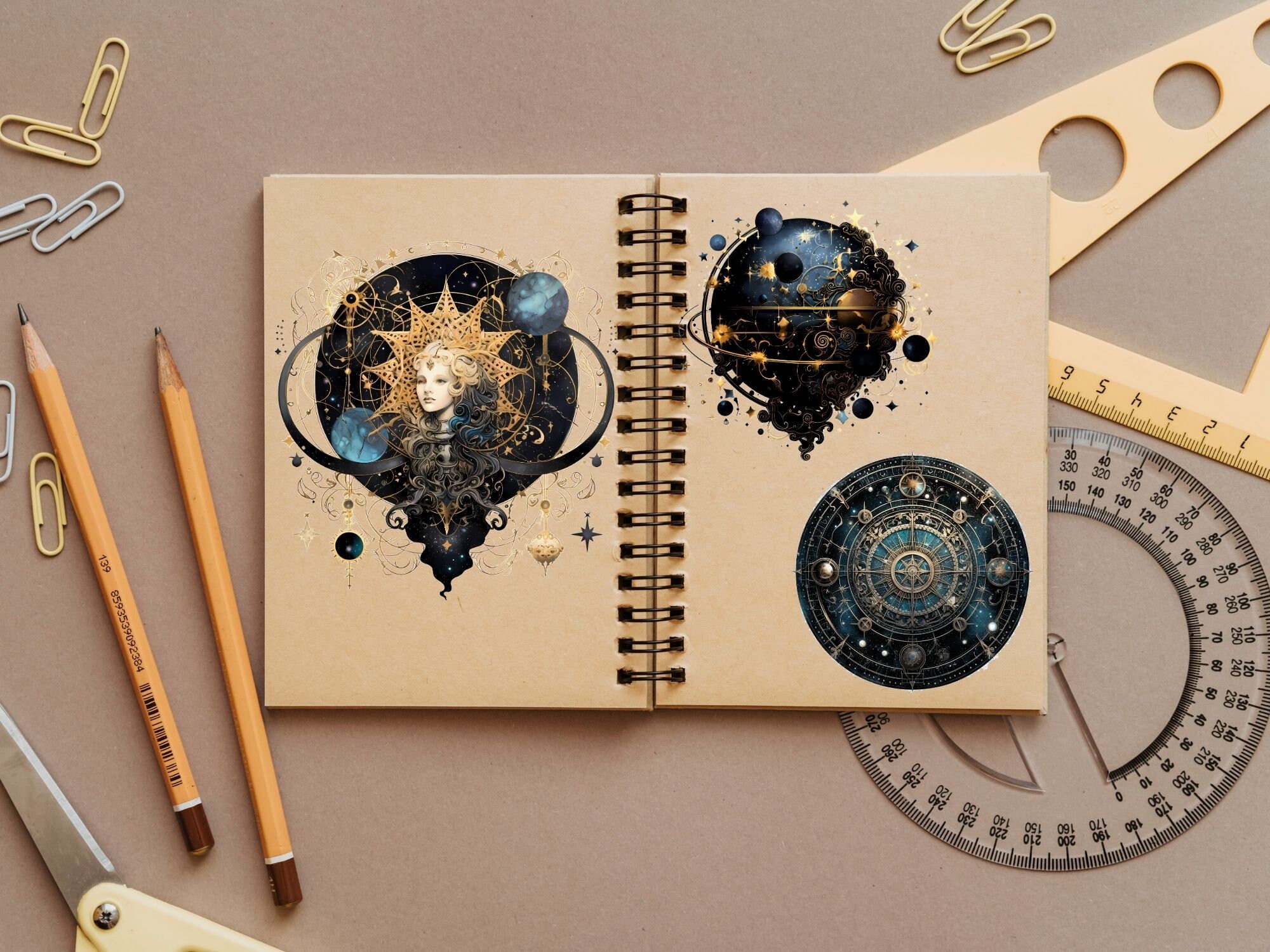 Constellation Clipart Bundle | 12 PNG Images | Stellar Design for ...