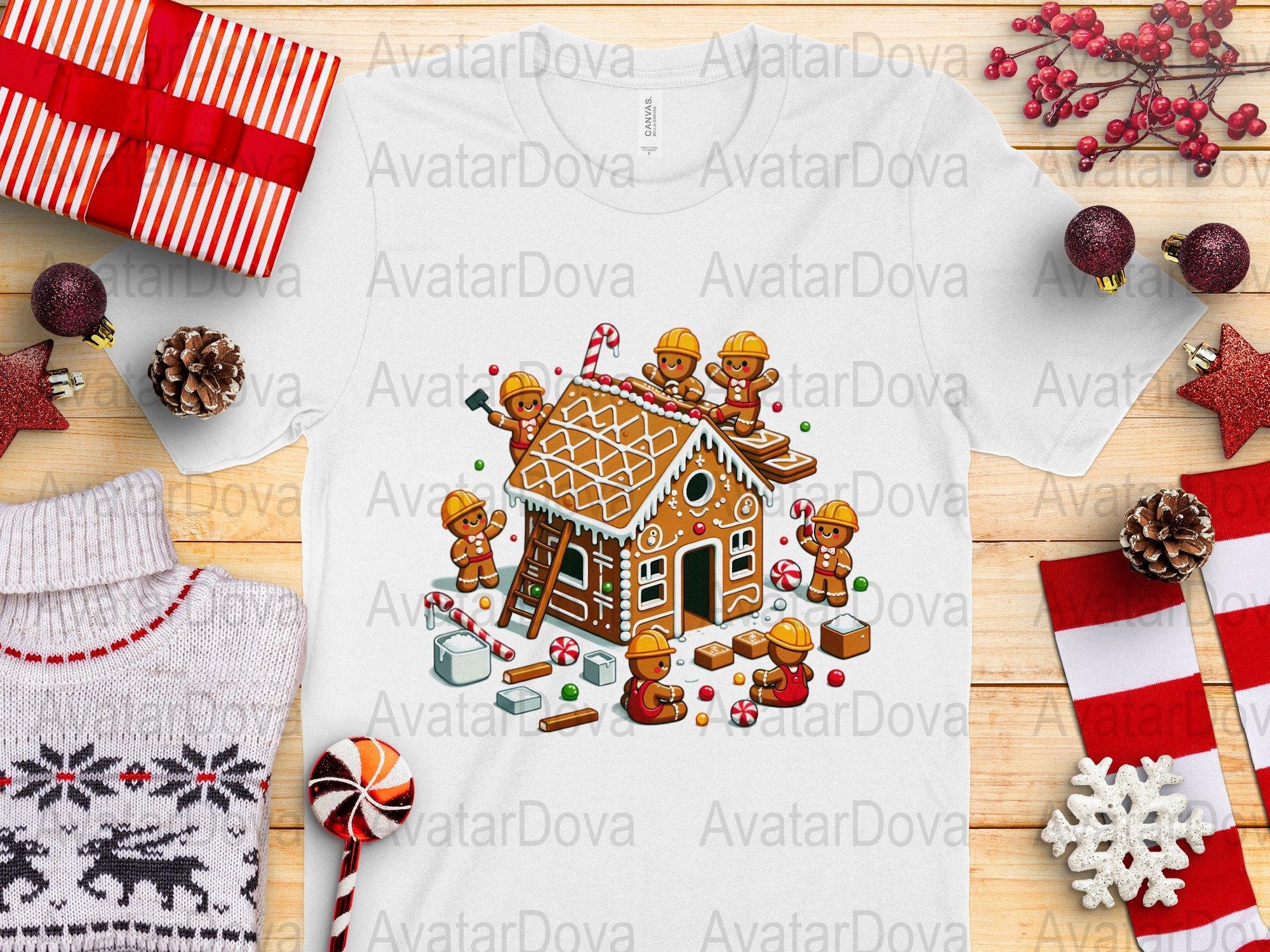 PNG Gingerbread House Construction Crew, Construction Crew Personalized ...