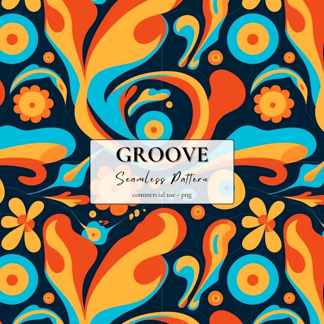 Groove Seamless Pattern | PNG | Commercial Use Sublimation Digital ...