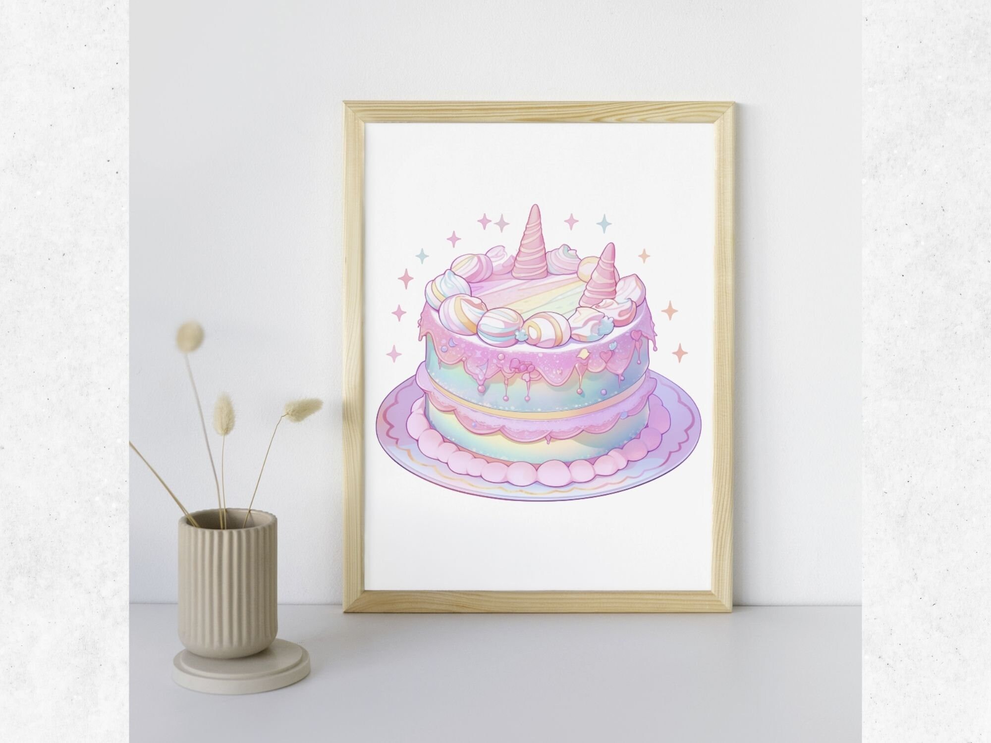 Pastel Sweets Clipart Bundle PNG Bakery Clipart Pastel Rainbow Digital ...