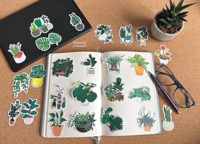 Plant Stickers, Botanical Stickers, Plant Lover Stickers, Nature ...