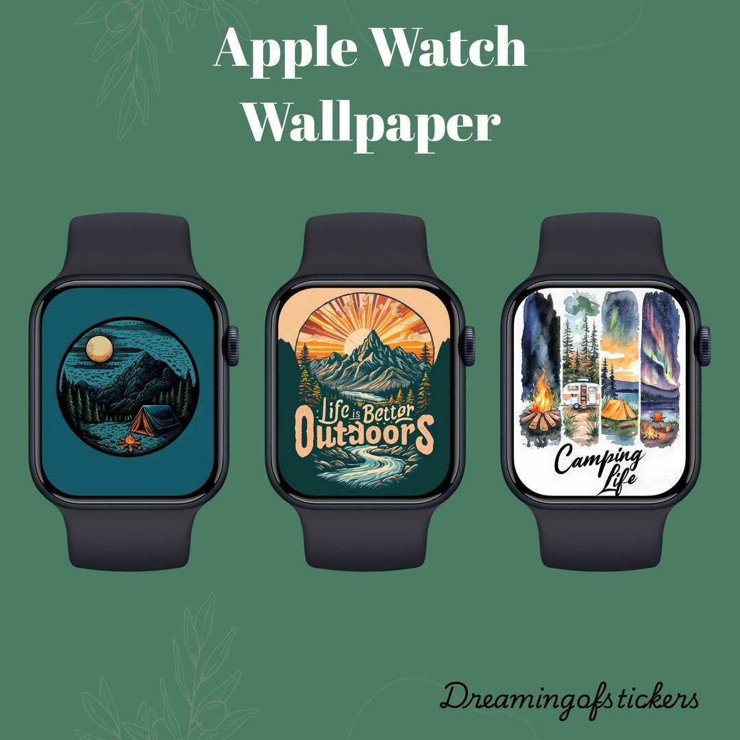 Adventure Watch Face Bundle, Nature Smartwatch Wallpaper, Hiking ...