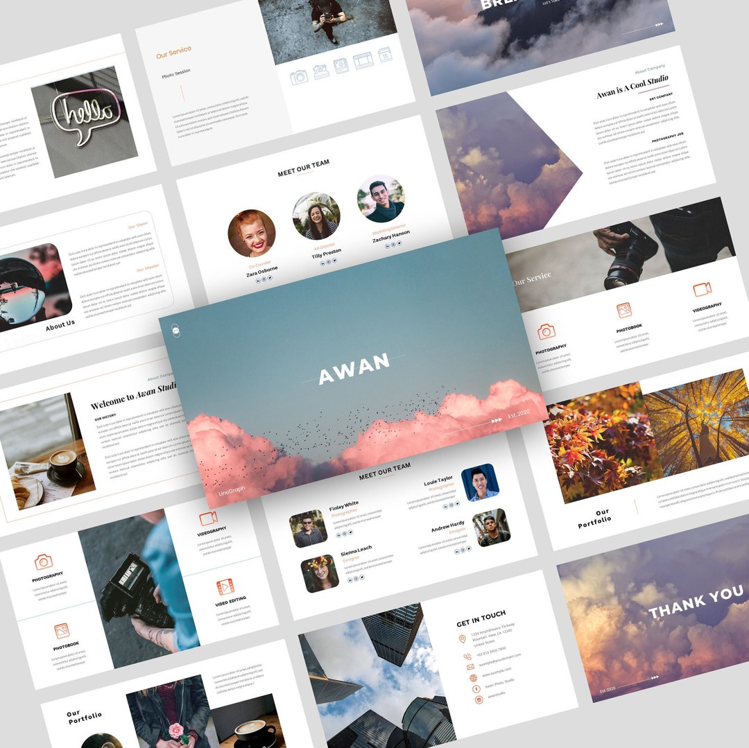 Awan Google Slides Presentation Template - Etsy