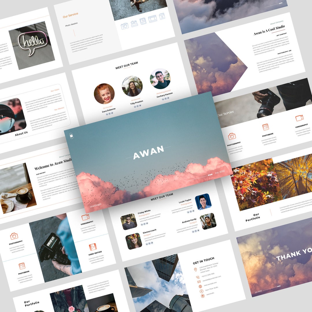 Awan Powerpoint Presentation Template - Etsy