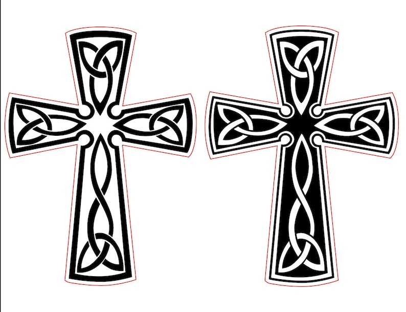 Celtic Cross SVG - Etsy