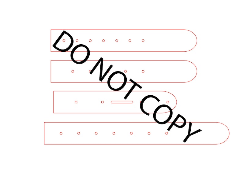 1.25" Belt Making Template - Etsy